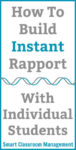 How To Build Instant Rapport With Individual Students - Smart Classroom ...